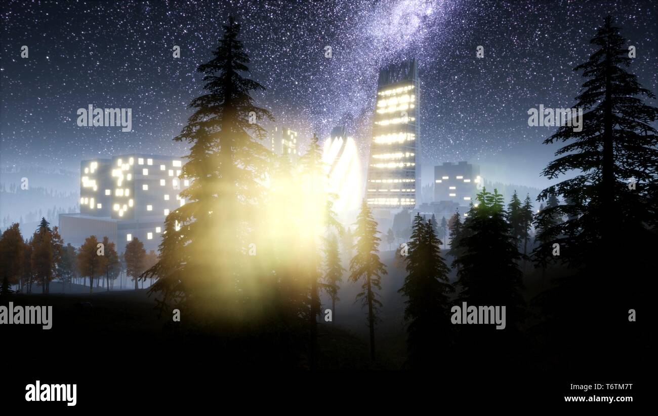 London skyline night stars hi-res stock photography and images - Alamy