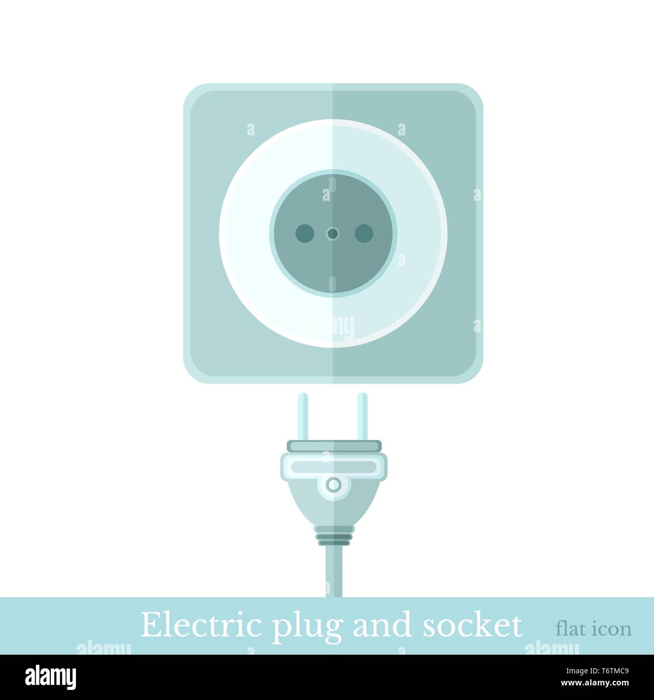 Electric double socket Stock Vector Images - Alamy