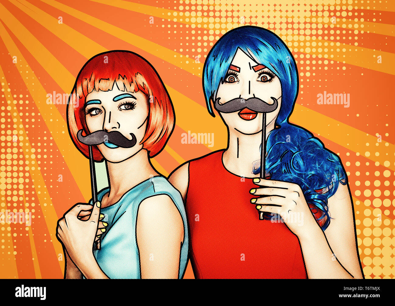 Colours Wigs High Resolution Stock Photography and Images - Alamy