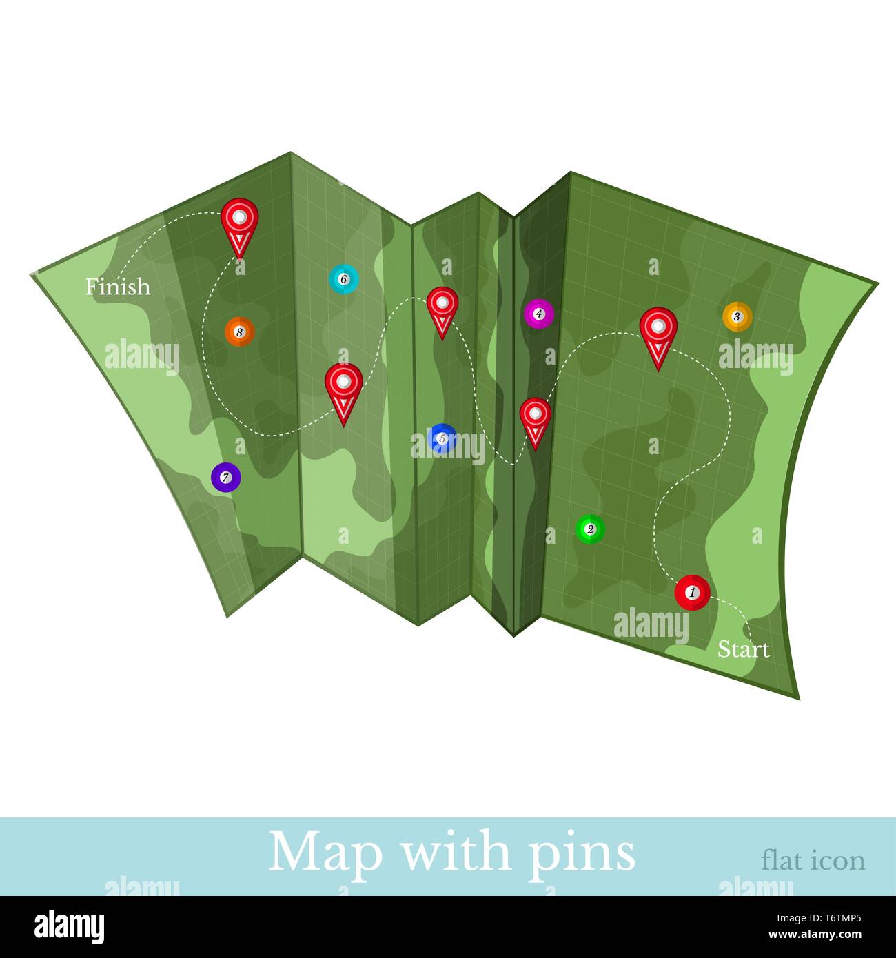 Map of marks Stock Vector Images - Alamy