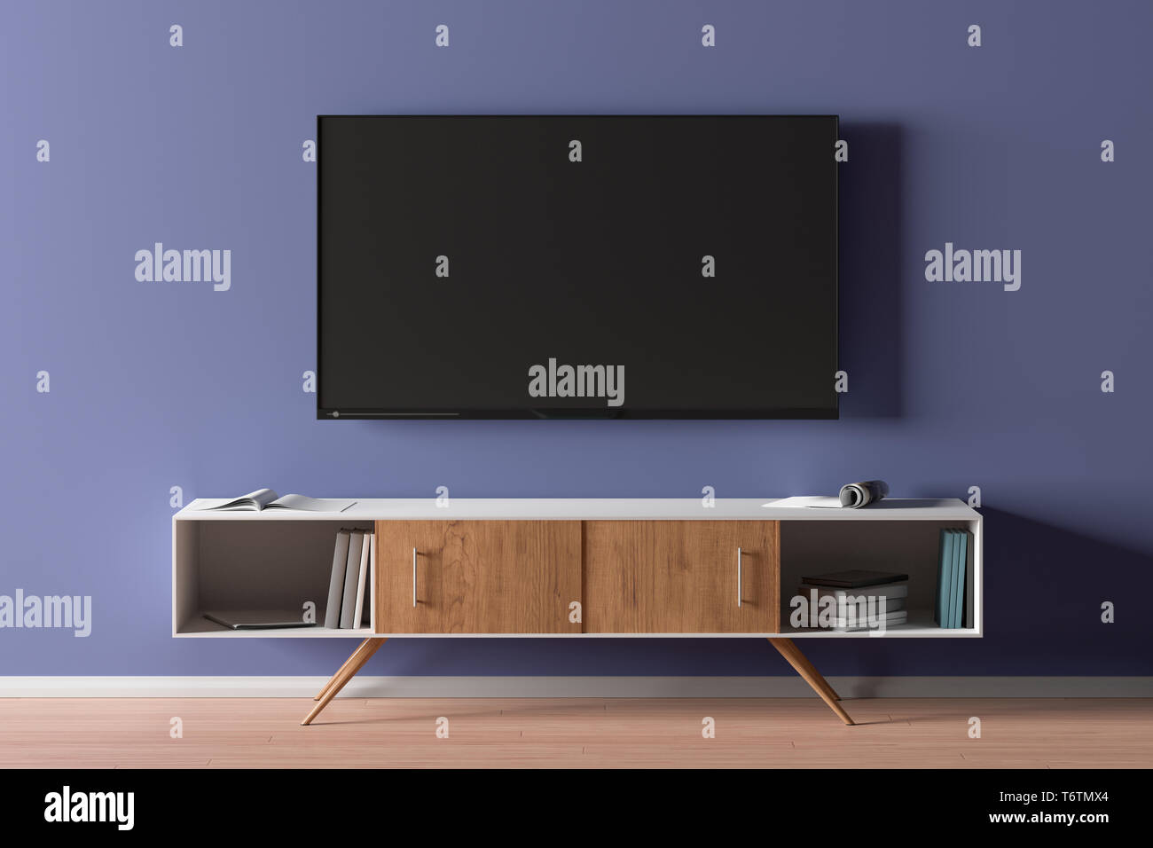 Modern tv blank screen in hi-res stock photography and images - Alamy