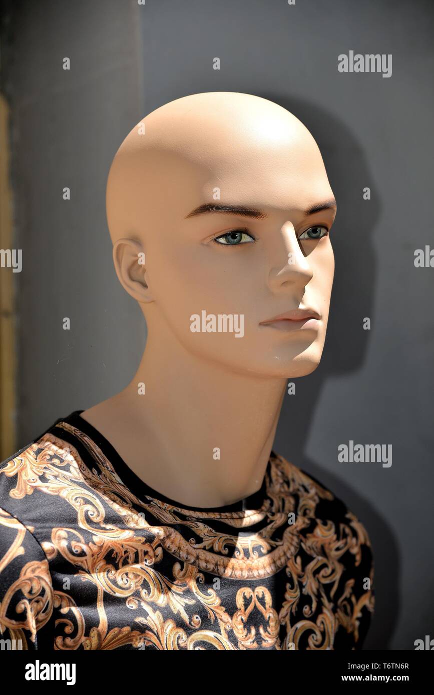 Man and mannequin to attract customers hi-res stock photography and ...