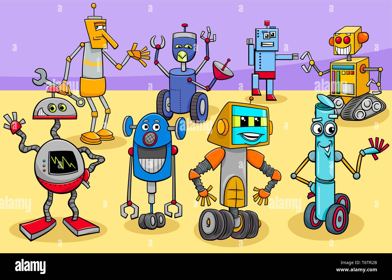 Ai robots wallpaper hi-res stock photography and images - Alamy