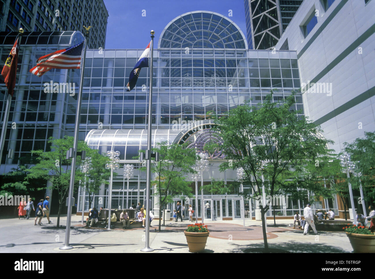 1987 HISTORICAL MAIN ENTRANCE ATRIUM ST LOUIS CENTER MALL ST LOUIS ...
