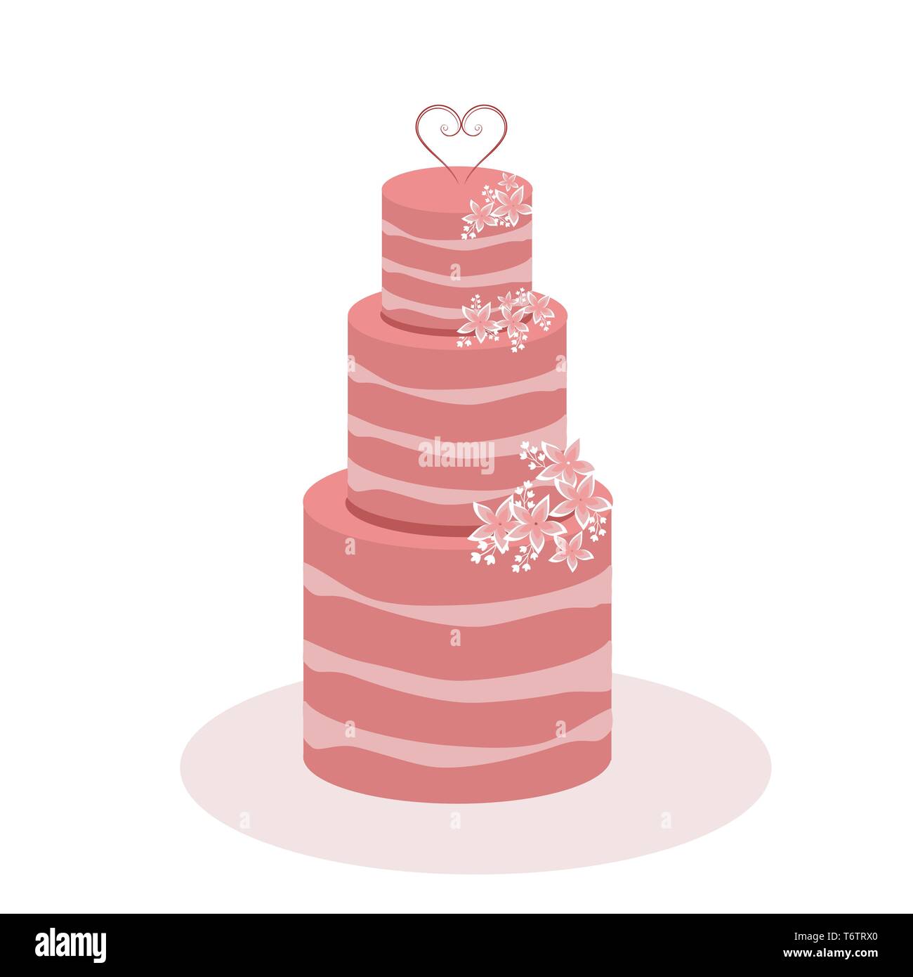 Pink Wedding Cake Clipart