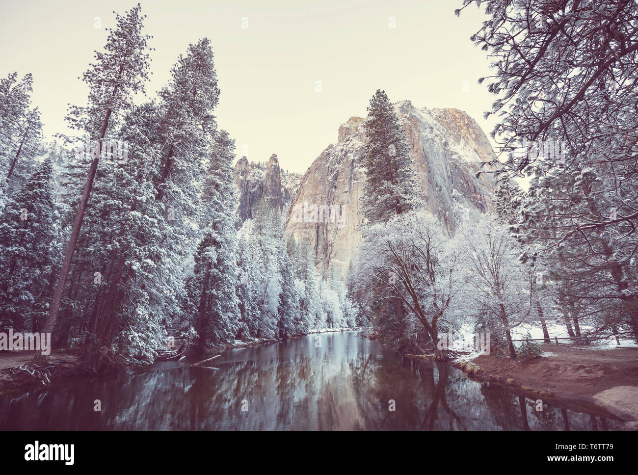 Winter in Yosemite Stock Photo - Alamy