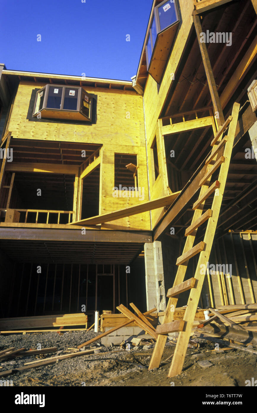 RESIDENTIAL HOUSE CONSTRUCTION SITE Stock Photo - Alamy