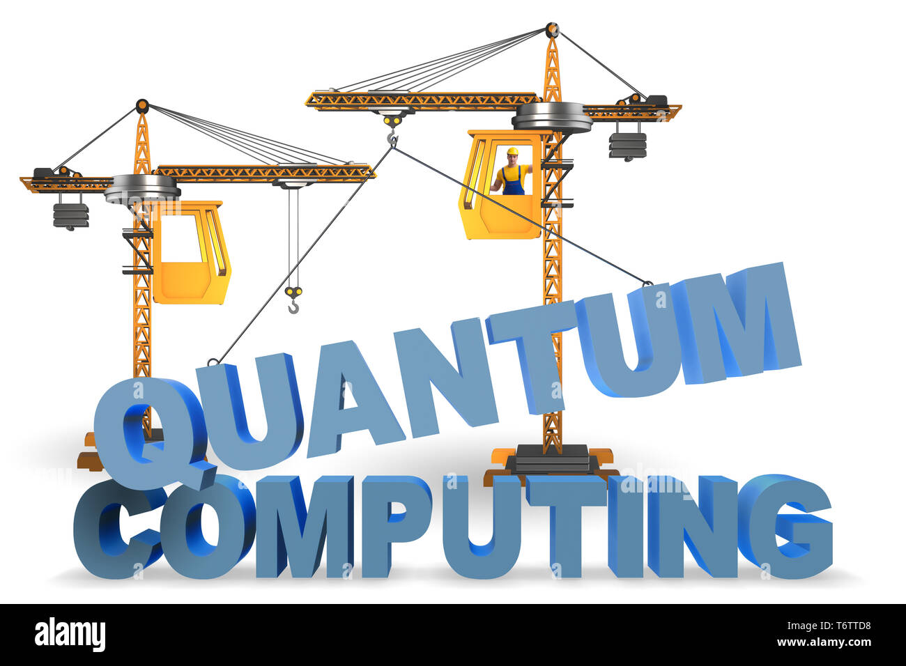 Quantum computing concept - 3d rendering Stock Photo - Alamy