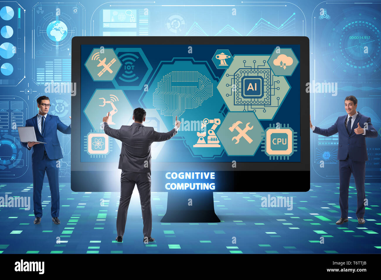 Cognitive computing concept as modern technology Stock Photo - Alamy