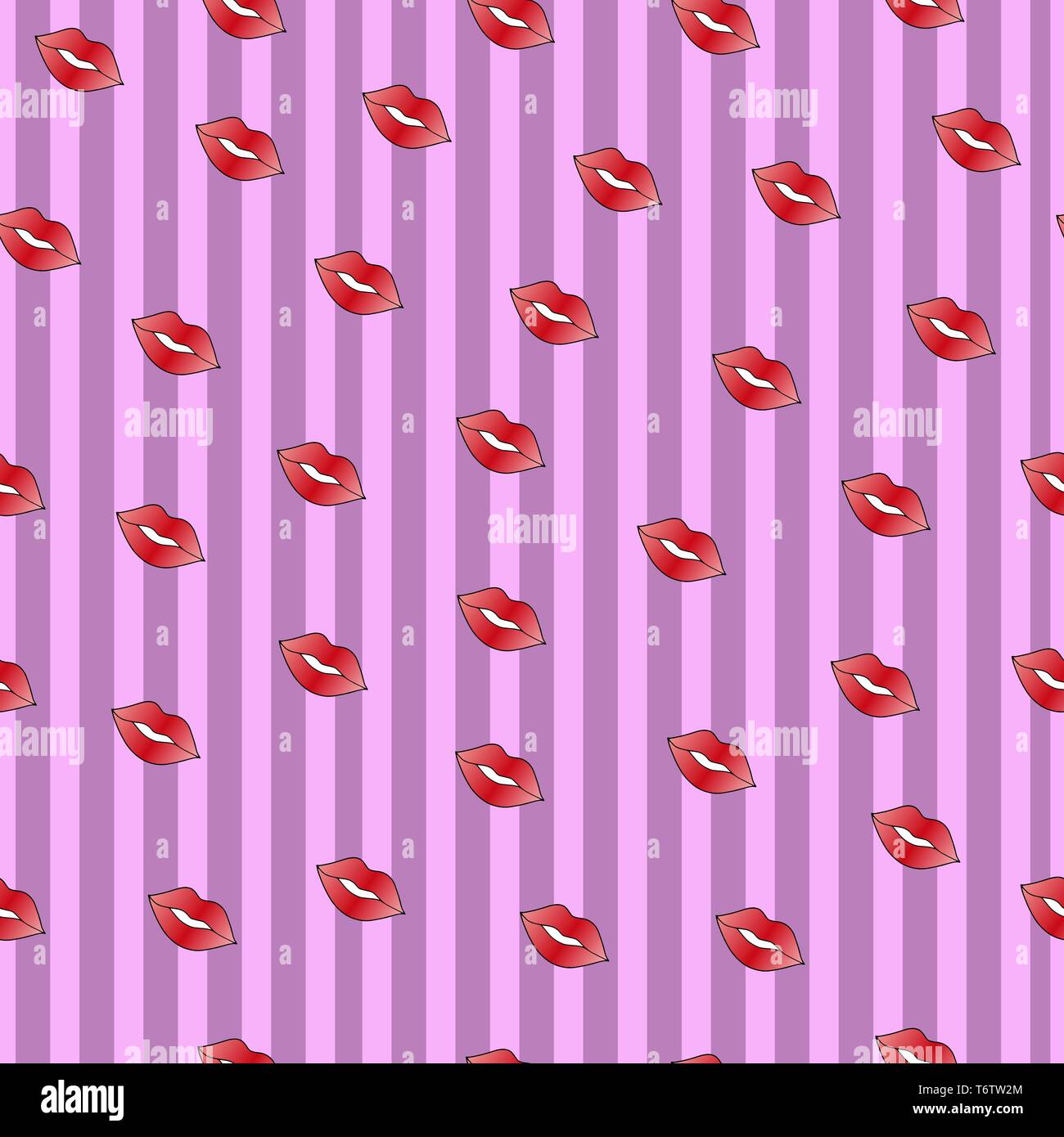 Lipstick kiss on paper Stock Vector Images - Alamy