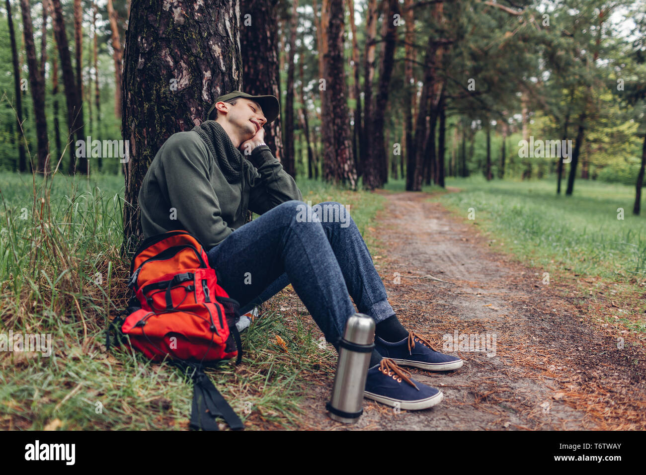 Sleeping in the forest hi-res stock photography and images - Alamy