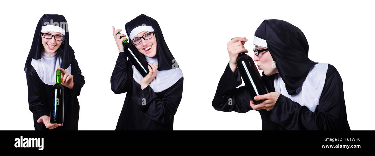 Nun drinking hi-res stock photography and images - Alamy