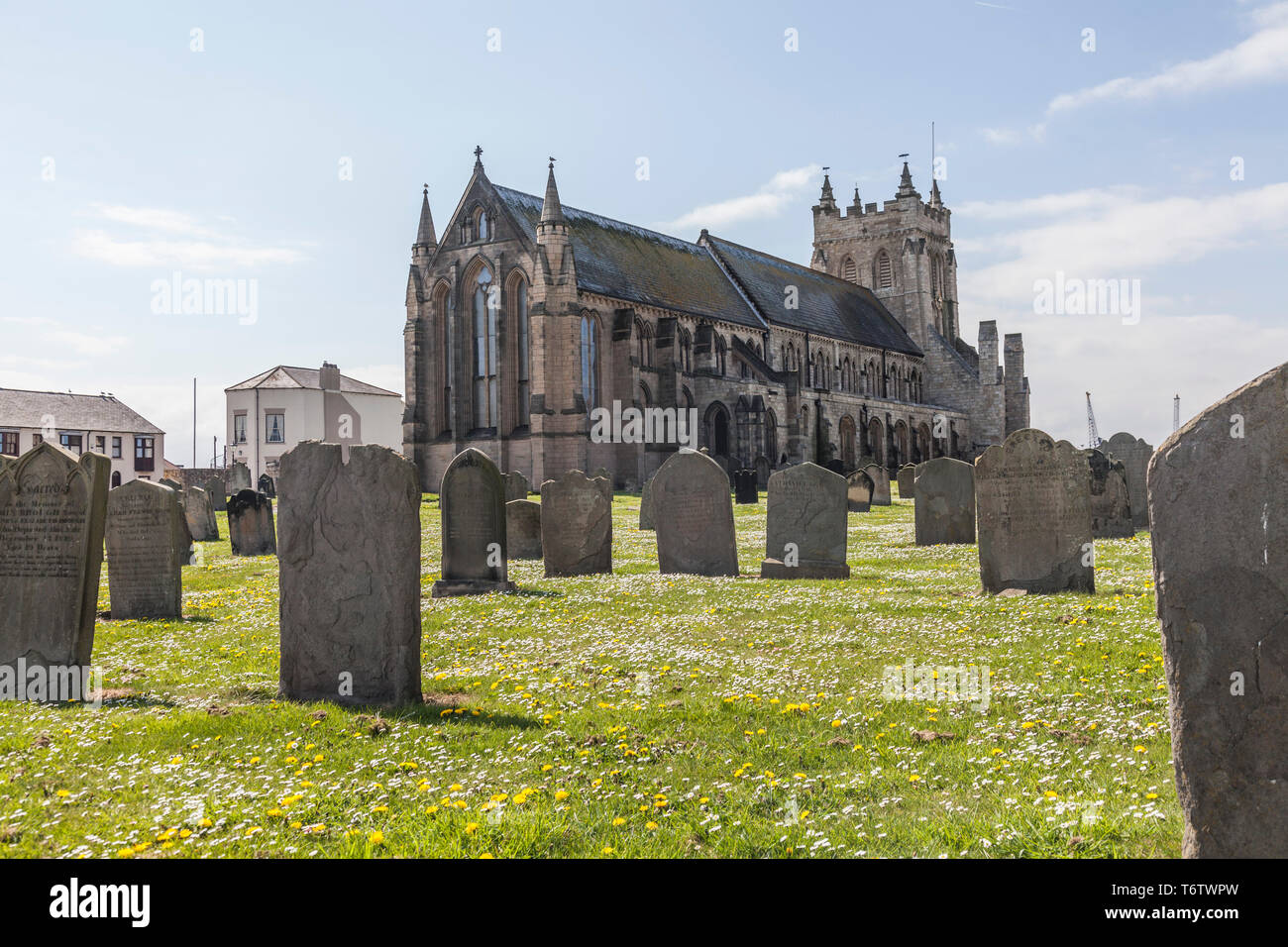 St.Hildas Church at the Headland,Old Hartlepool,England,UK Stock Photo ...
