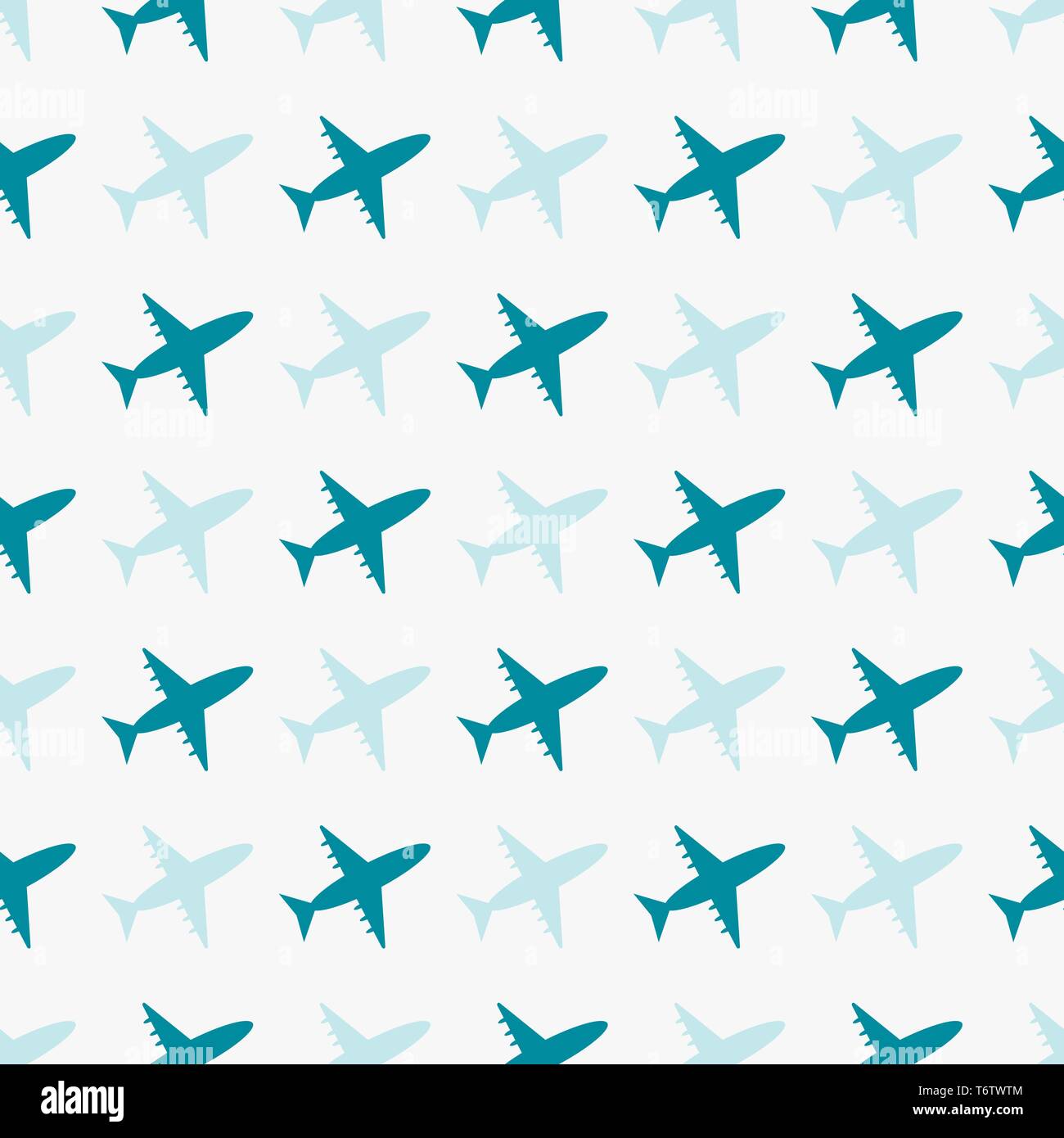 vector seamless blue pattern with airplanes tourist transport for ...