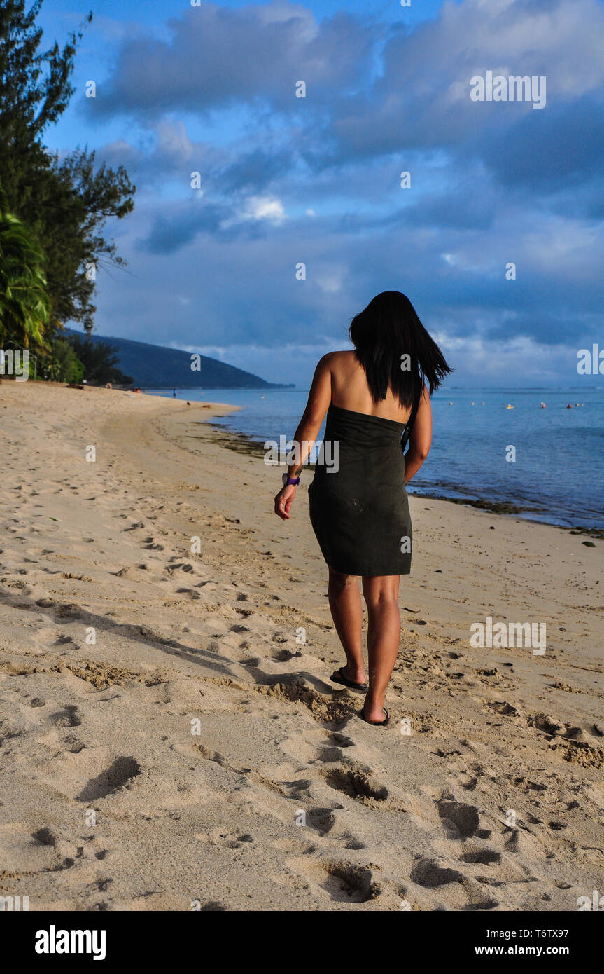 Sunset in Papeete, Tahiti Stock Photo - Alamy