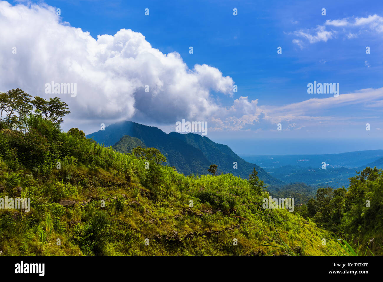 Mountains landscape - Bali island Indonesia Stock Photo - Alamy