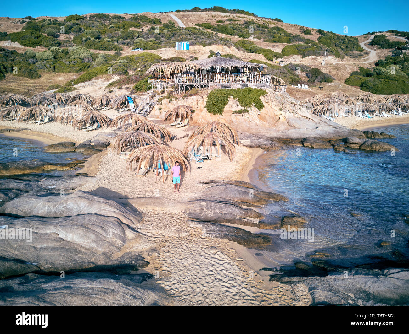 Drone shot white beach clear hi-res stock photography and images - Alamy