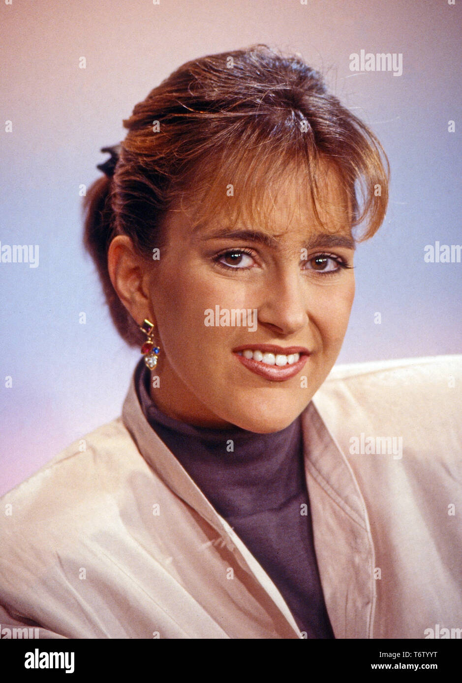 Nicole Bierhoff, deutsche Moderatorin, Deutschland ca. 1995. German TV ...