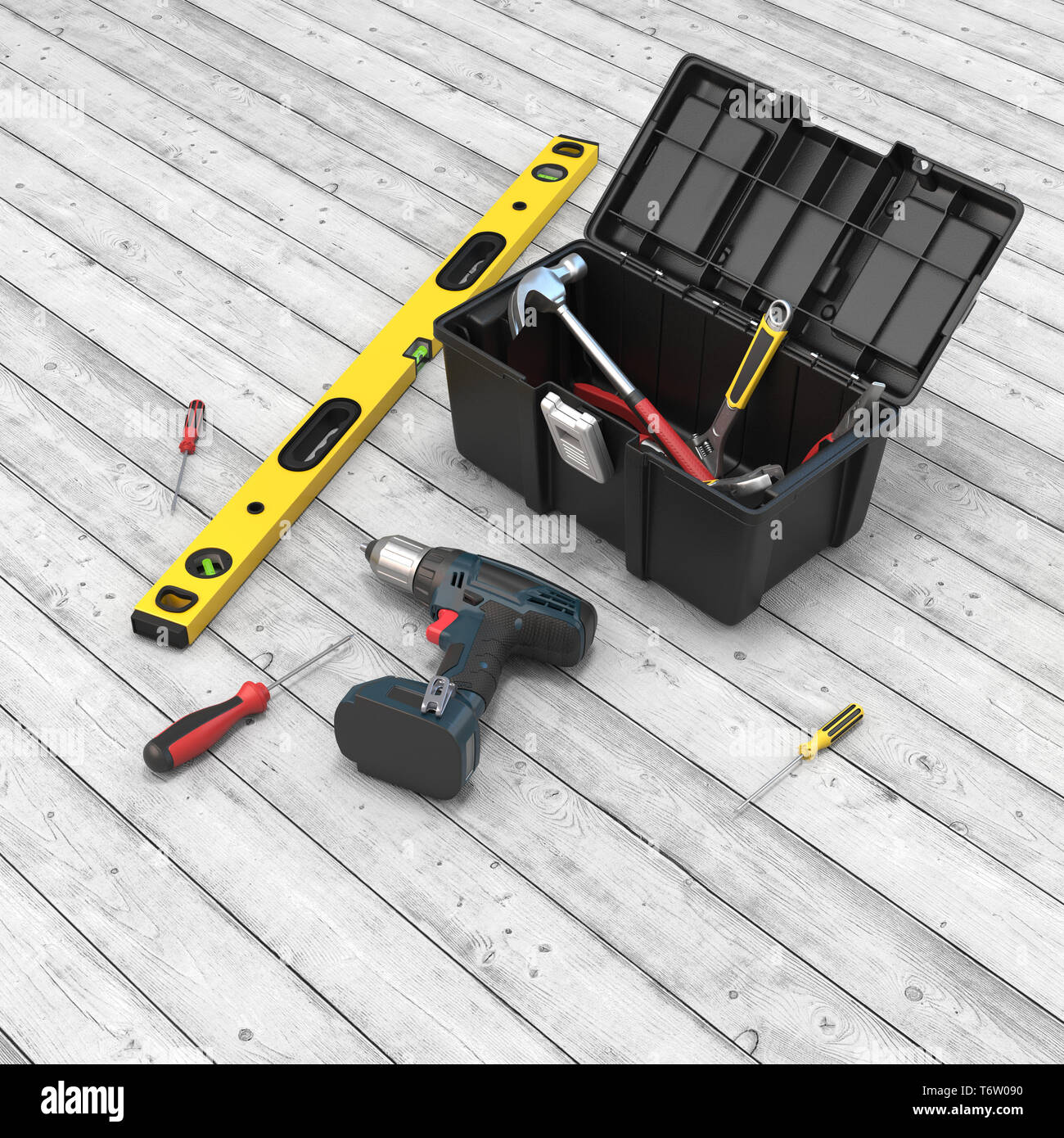 3D rendering hand tool Stock Photo - Alamy