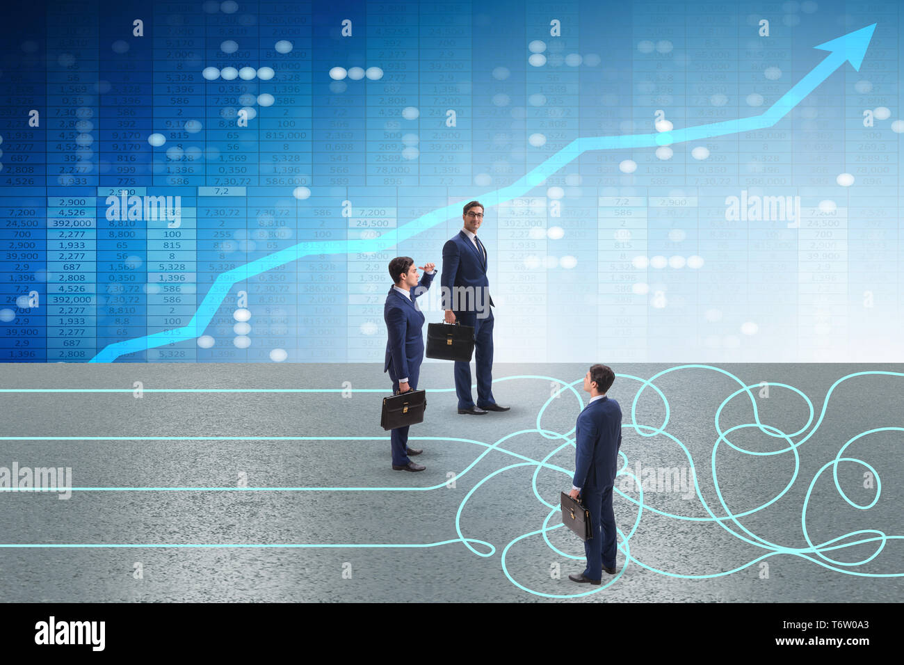 Business concept of uncertainty and confusion Stock Photo - Alamy