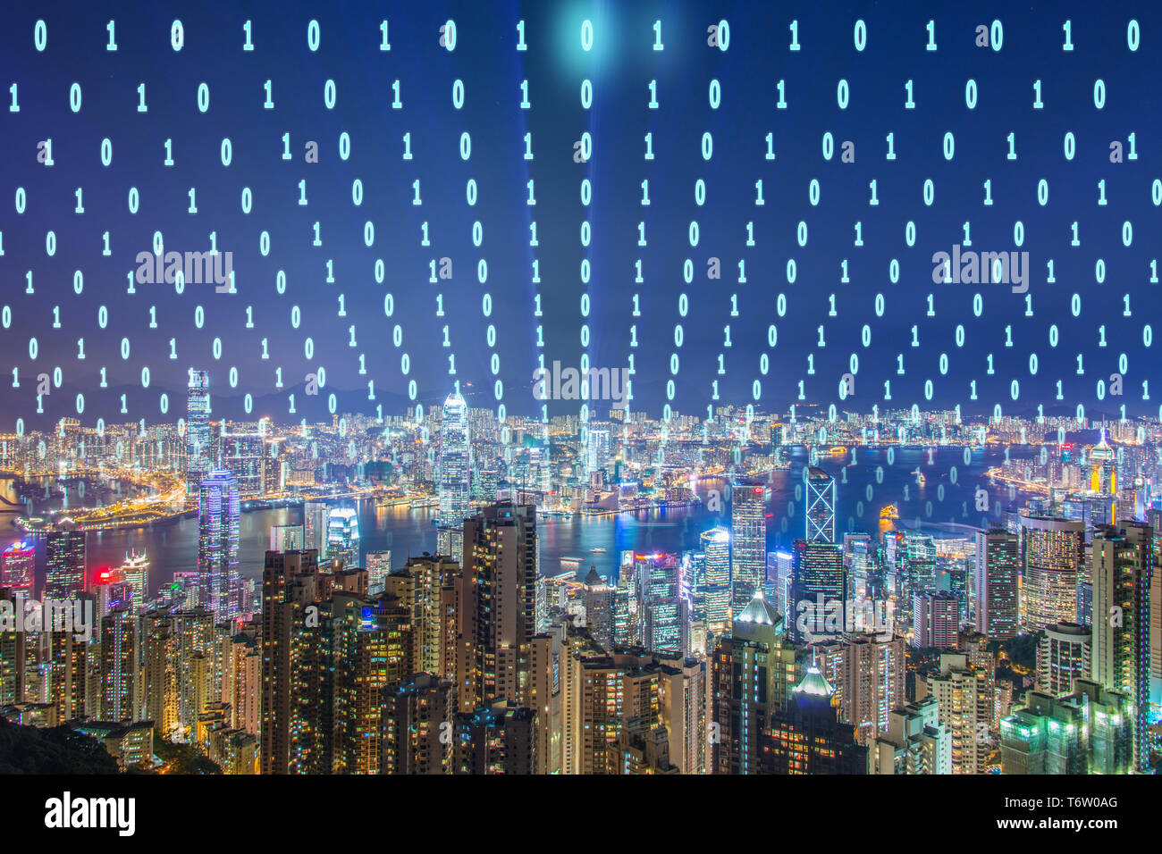 Concept of modern digital city and innovation Stock Photo - Alamy