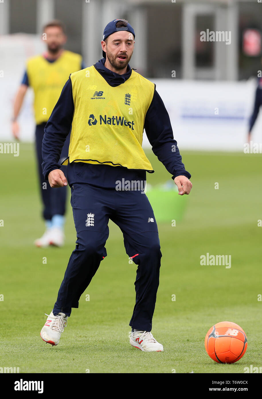 James Vince during a nets session at The Village, Malahide Stock Photo ...