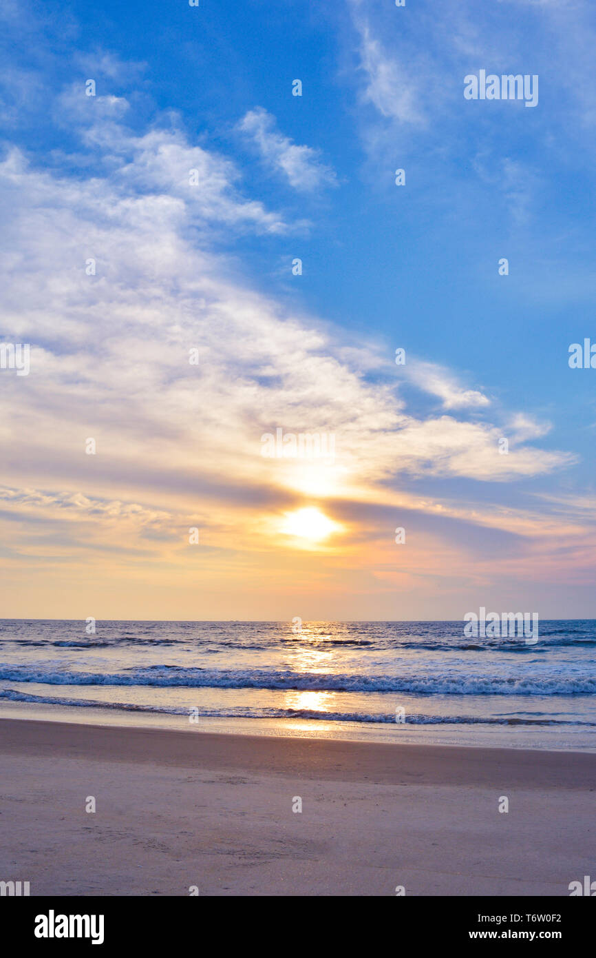 Dramatic Sunset over the Indian Ocean Stock Photo - Alamy