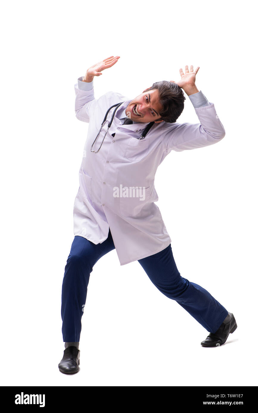 Young handsome doctor under hi-res stock photography and images - Alamy