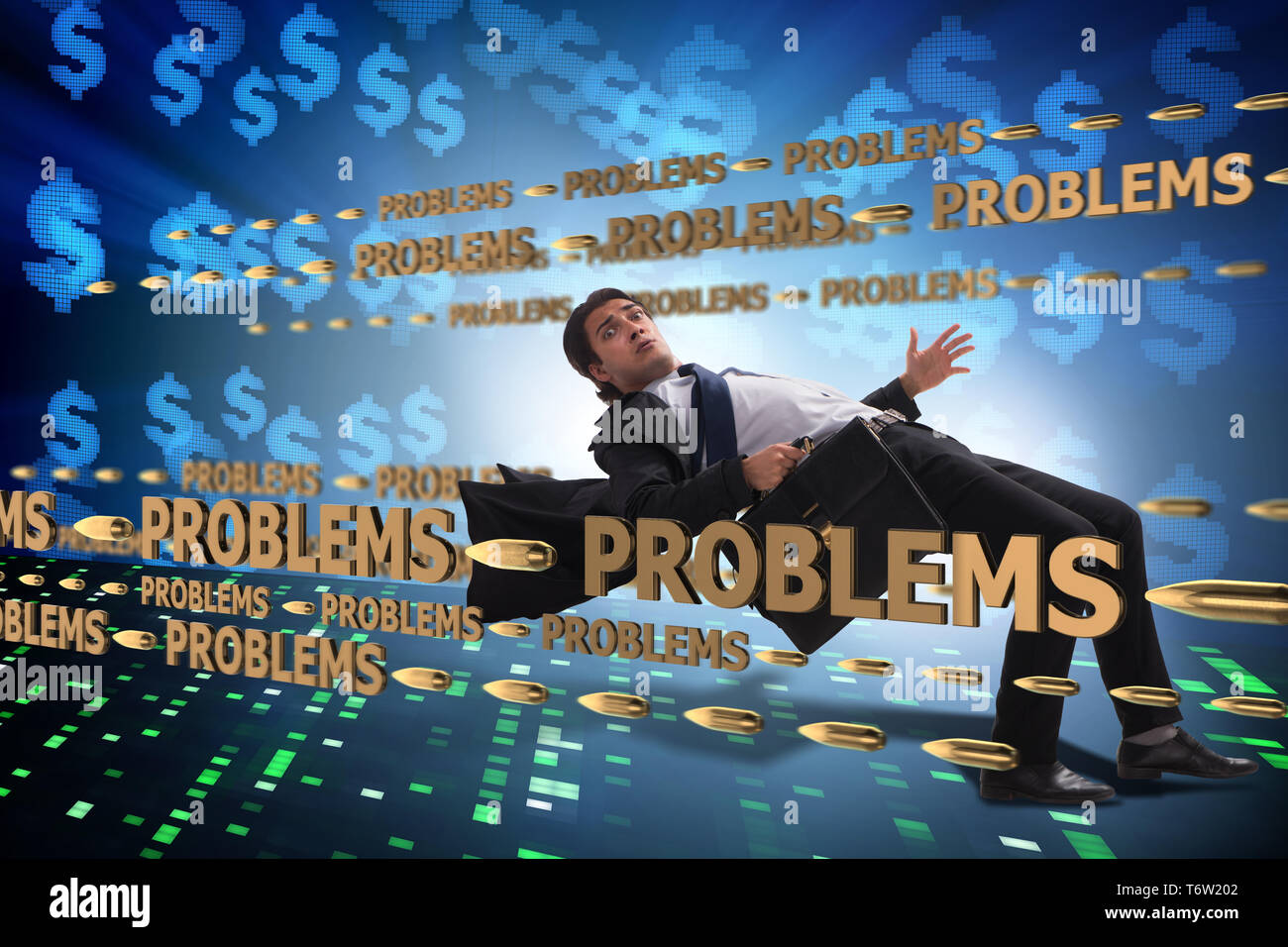 Business problem and challenge concept with businessman Stock Photo - Alamy