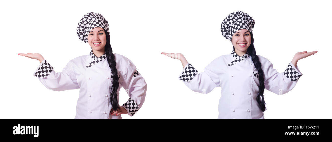 Hands woman cook holding Cut Out Stock Images & Pictures - Alamy