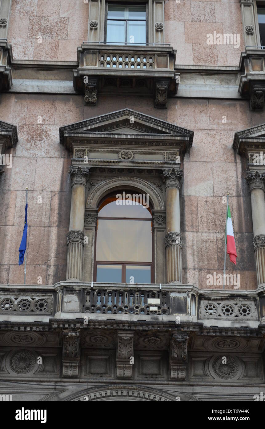 The old architecture in Milan, Italy Stock Photo - Alamy