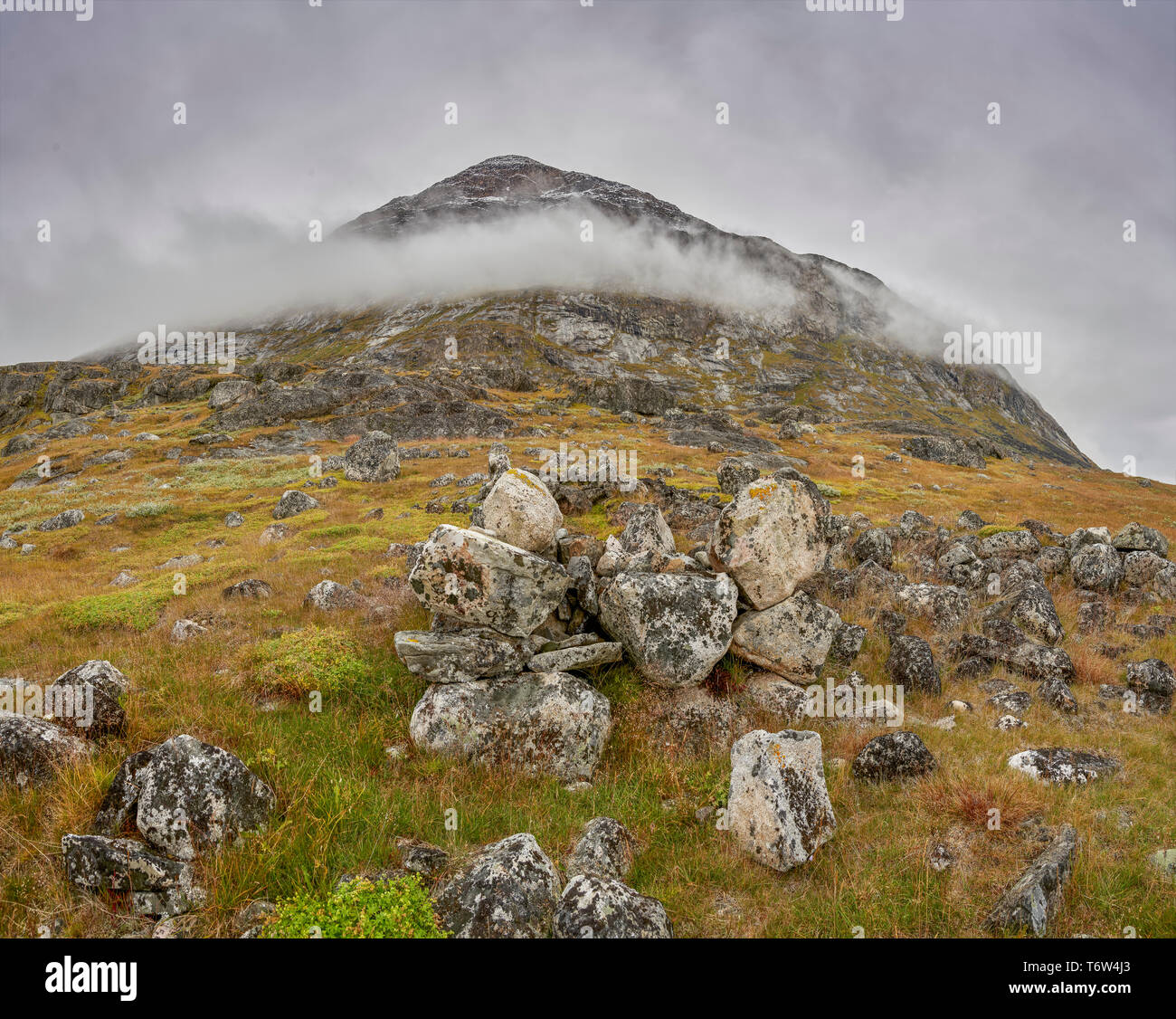 Ruins of the Hvalsey Church - abandoned Greenlandic Norse settlement of ...