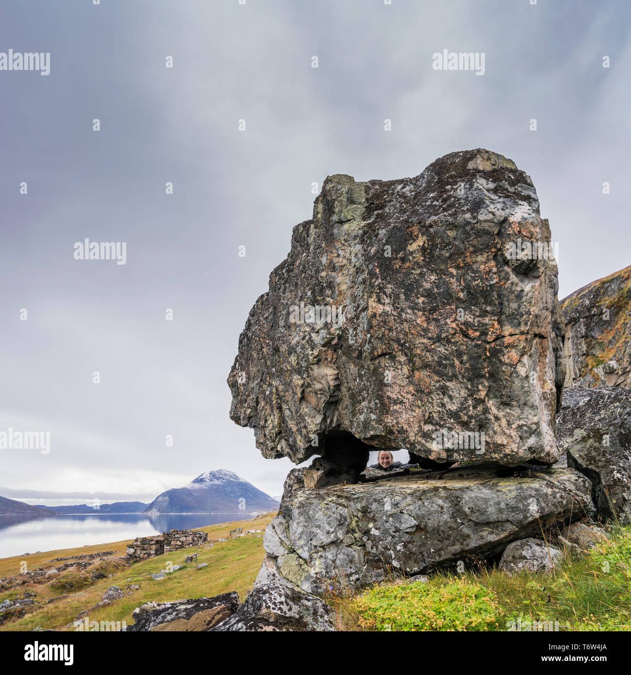 Ruins of the Hvalsey Church - abandoned Greenlandic Norse settlement of ...