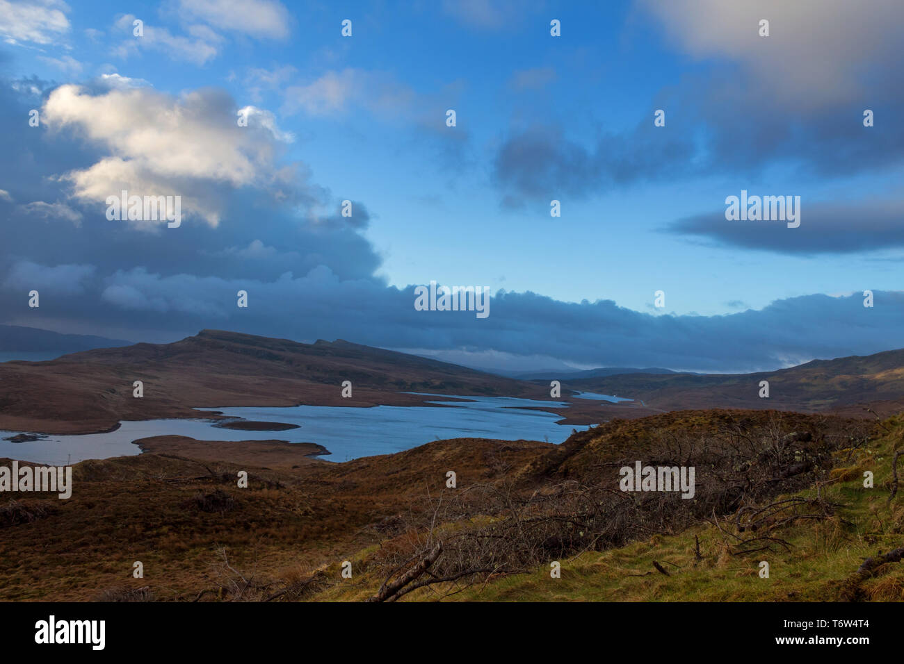 Scenic view of the lake and mountains at Scottish Highlands, Scotland ...