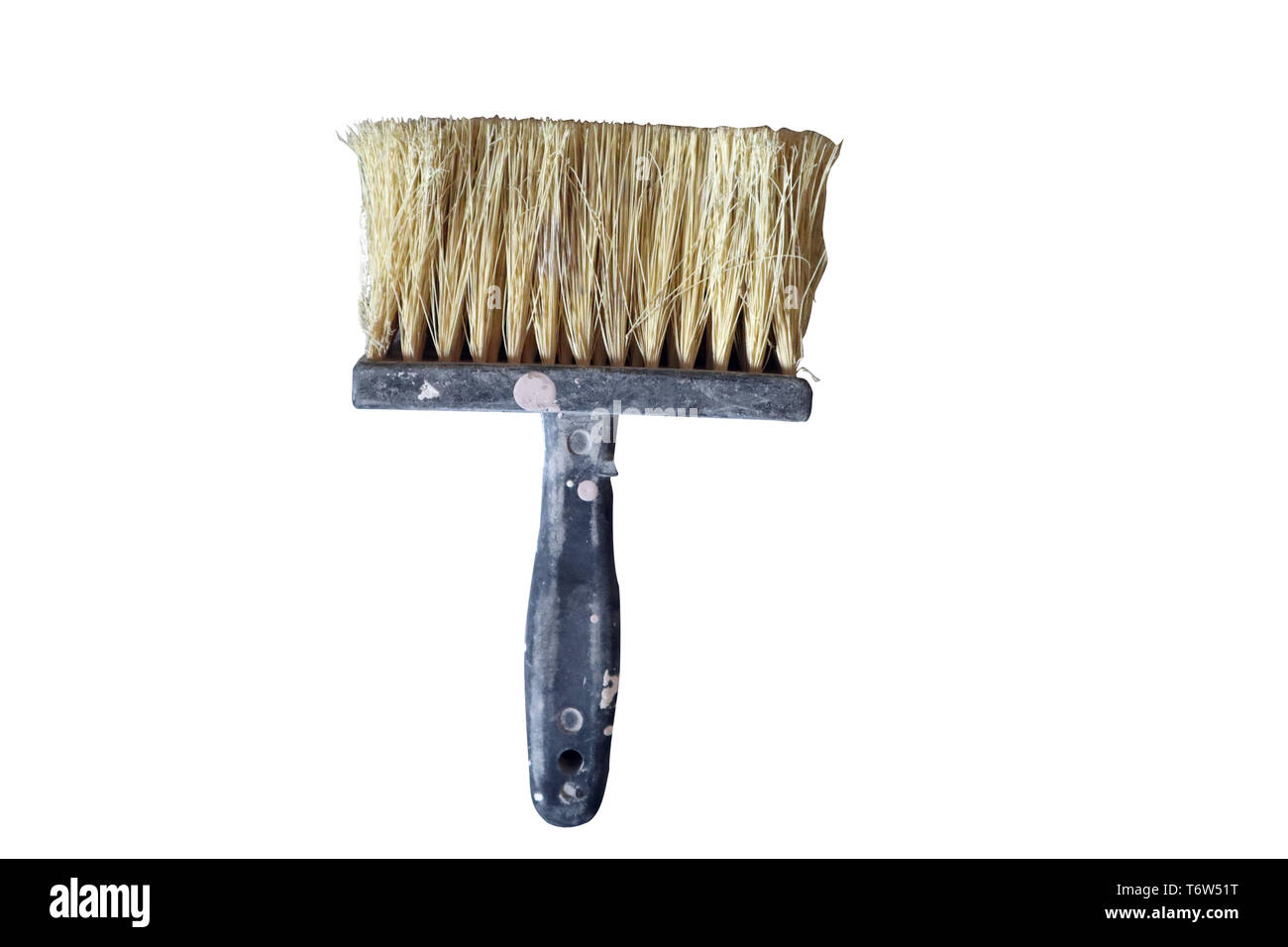Old used painting tool isolated on white background Stock Photo - Alamy