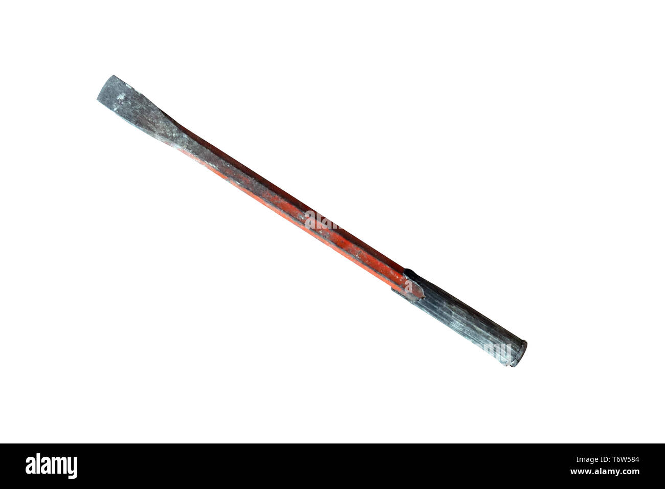 Old used demolition tool isolated on white background Stock Photo - Alamy