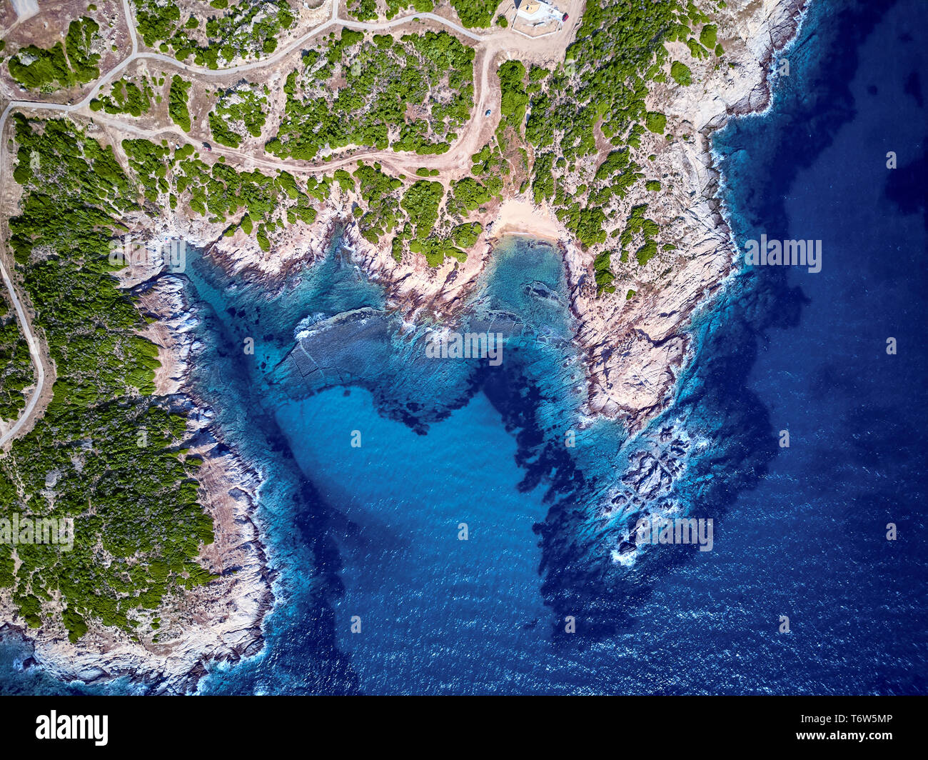 Beautiful beach aerial shot sithonia hi-res stock photography and ...