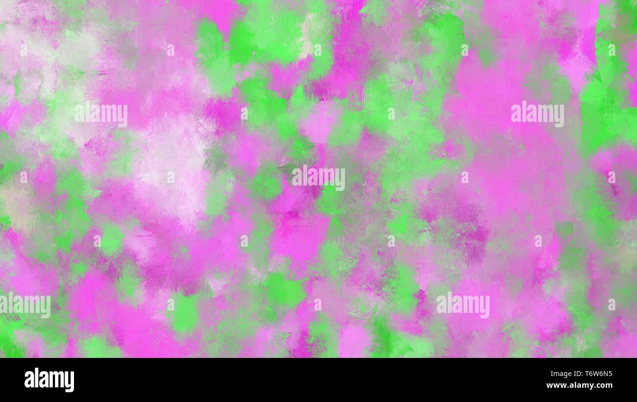 paint swab and strokes with brush in the colours pastel violet, lime ...