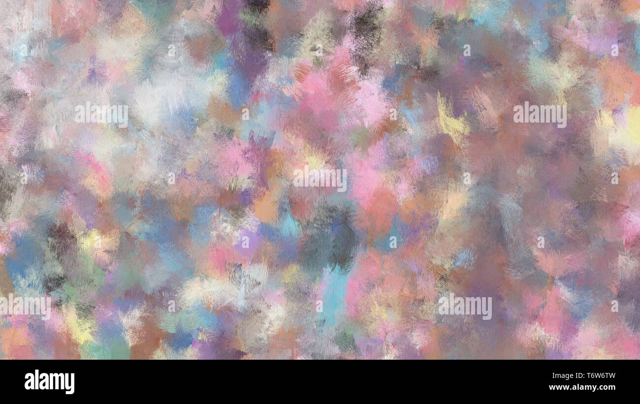 paint swab and strokes with brush in the colours rosy brown, light gray ...