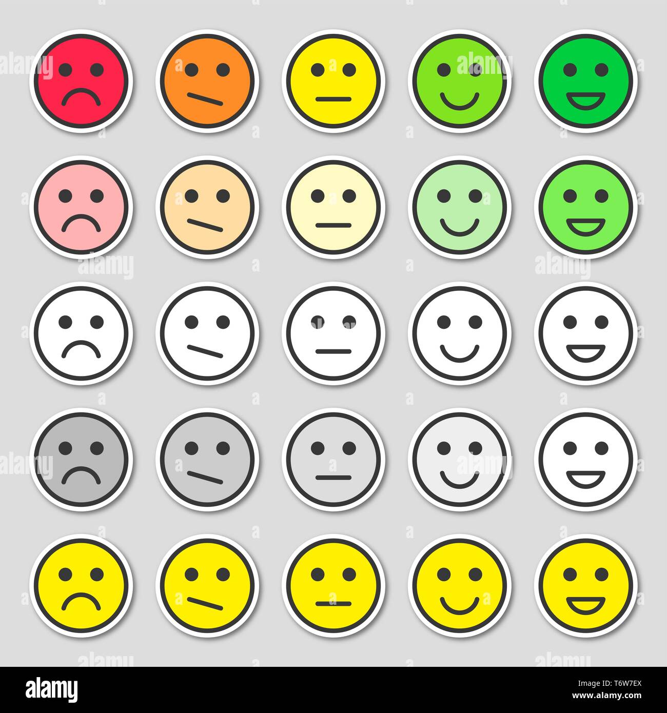 Customer satisfaction survey smiley faces hi-res stock photography and ...