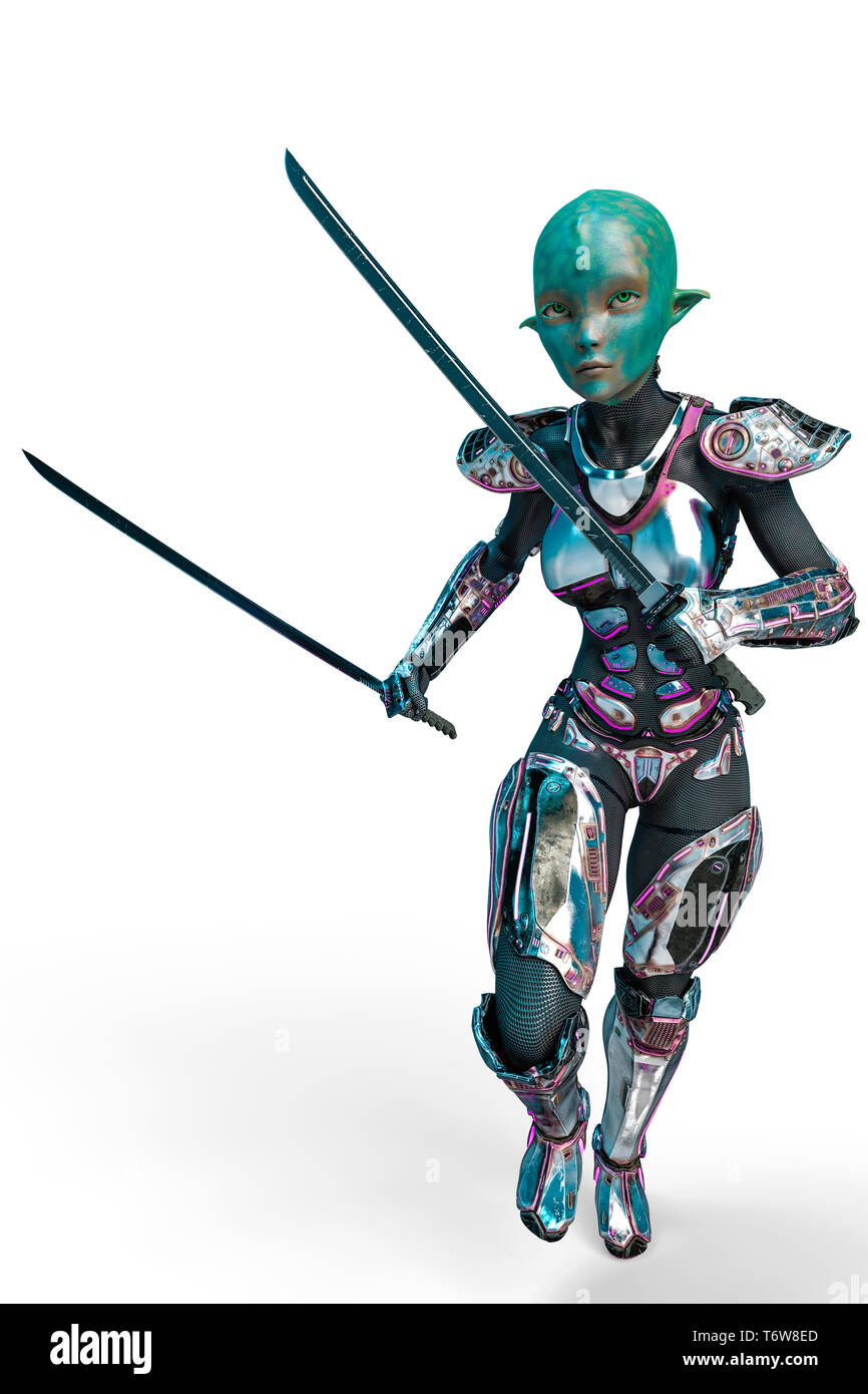 this is a lady alien fashion astronaut. This girl will put some fun in ...