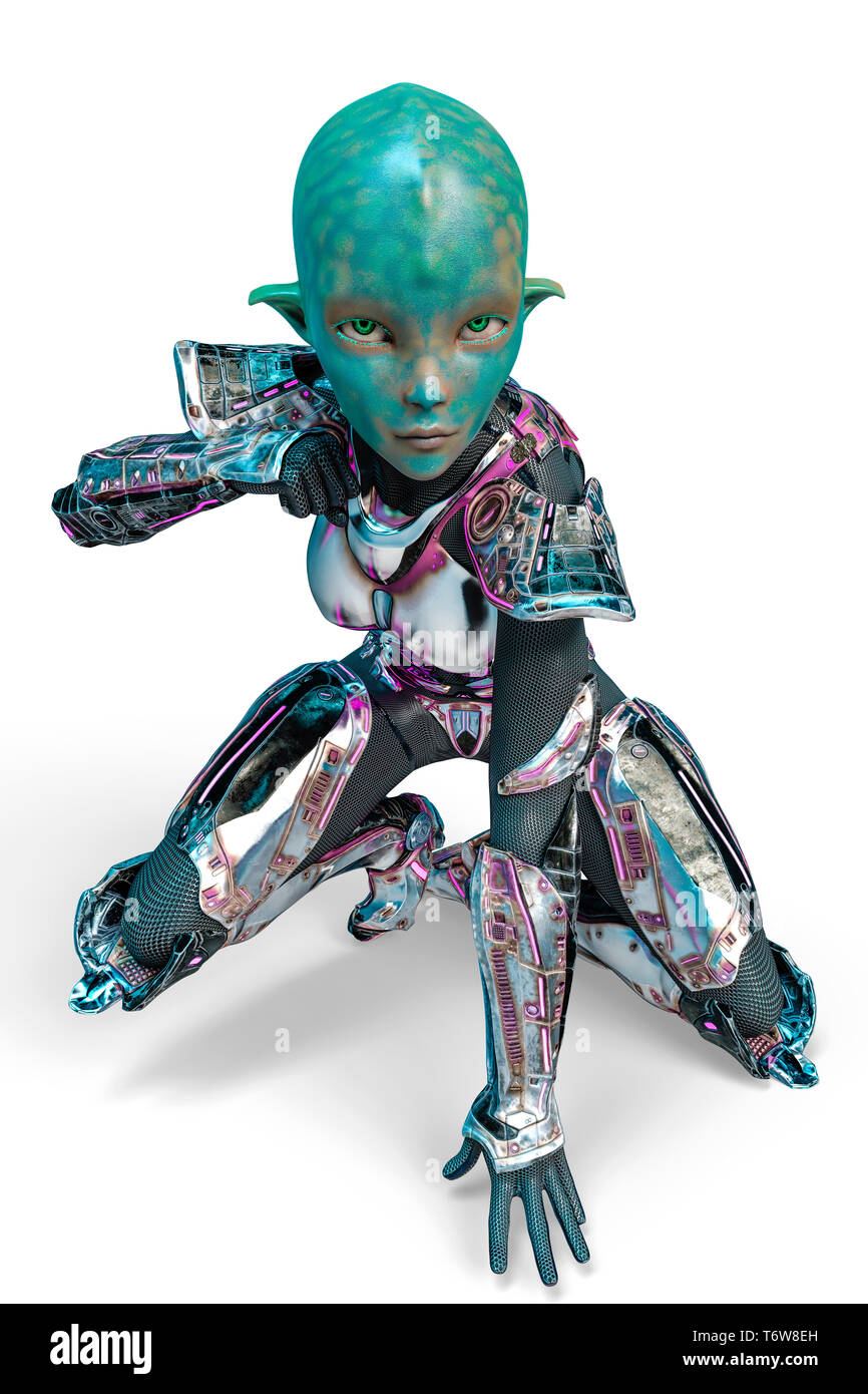 Astronaut Man Alien Girl