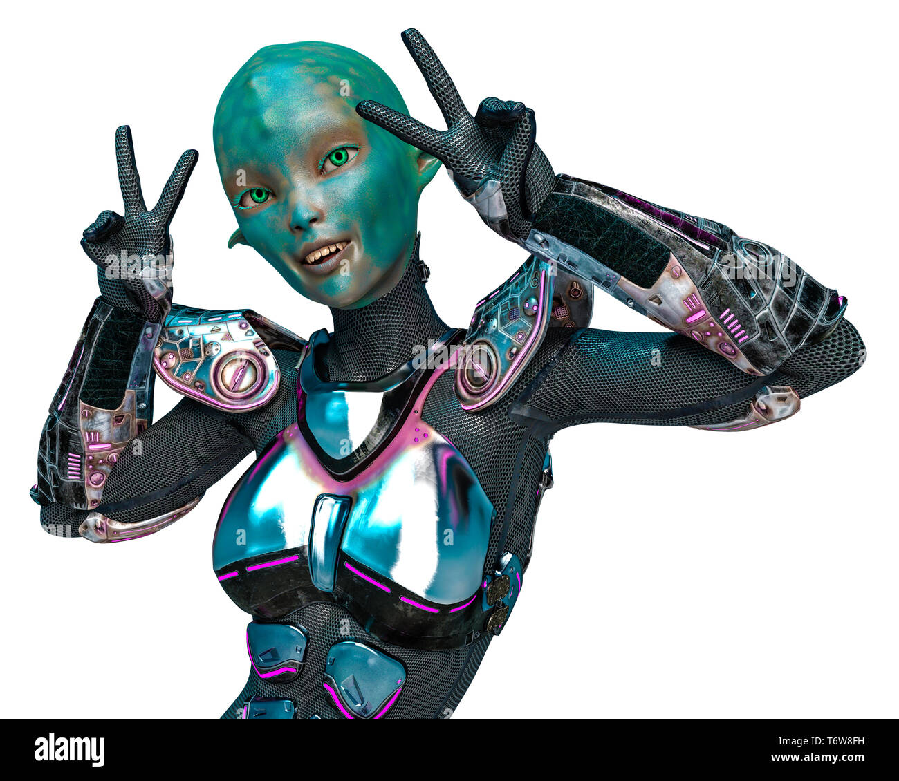 this is a lady alien fashion astronaut. This girl will put some fun in ...