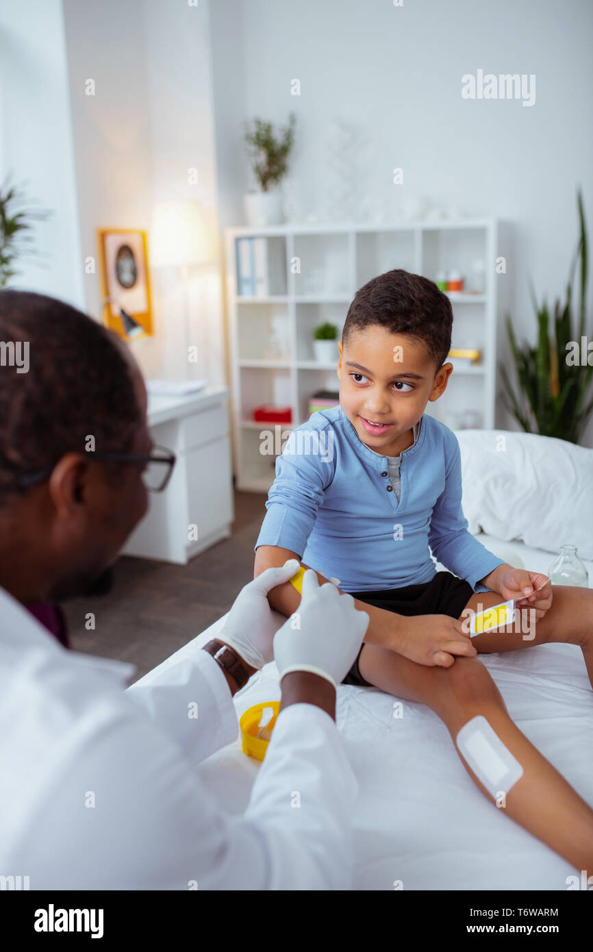 Boy Hospital Leg High Resolution Stock Photography and Images - Alamy