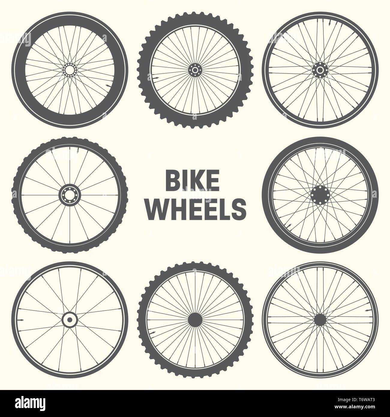 Mountain Bike Wheel Vector