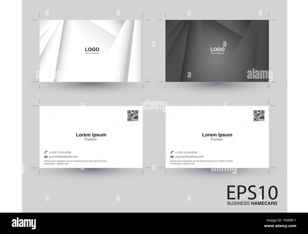 abstract gradient gray color namecard pattern background Stock Vector ...