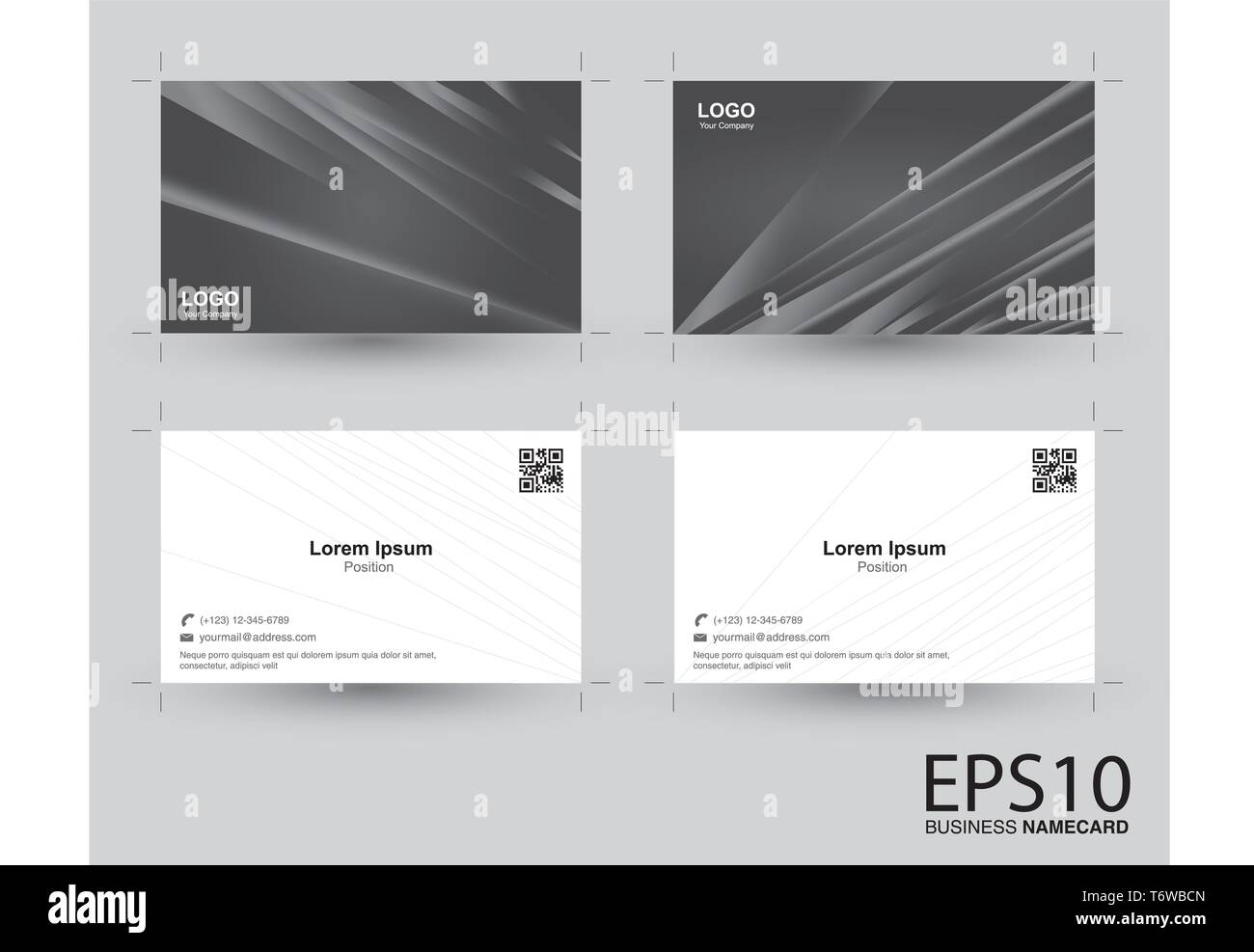 abstract gradient gray color namecard pattern background Stock Vector ...