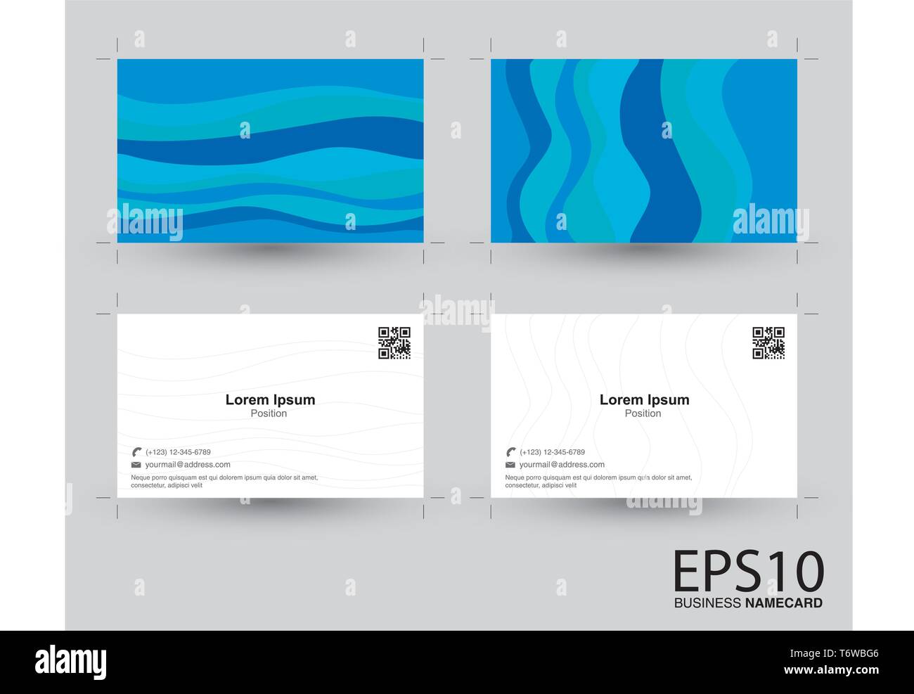 Abstract colorful namecard template background Stock Vector Image & Art ...