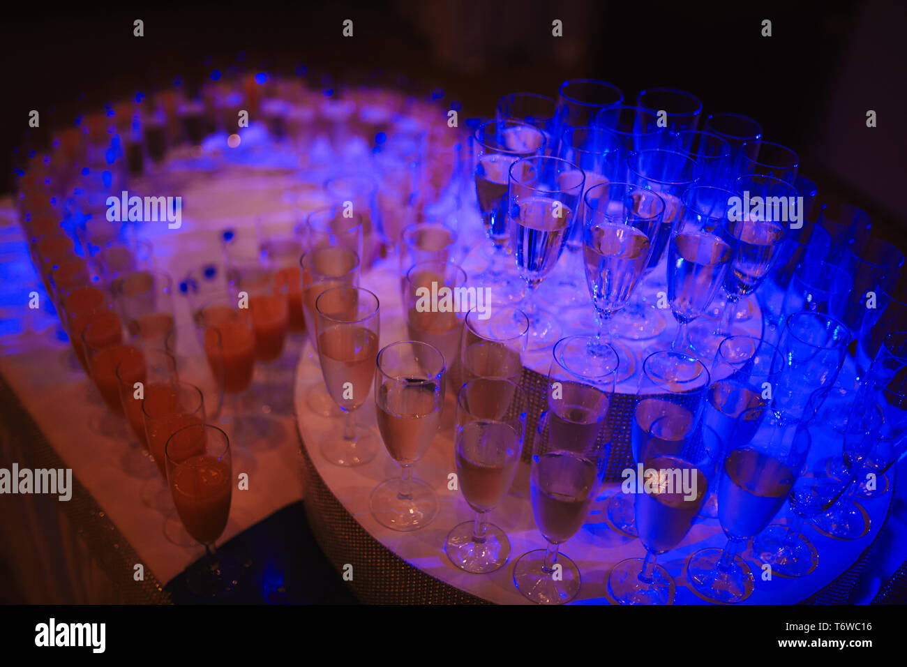 Half empty wine glasses on a table hi-res stock photography and images ...
