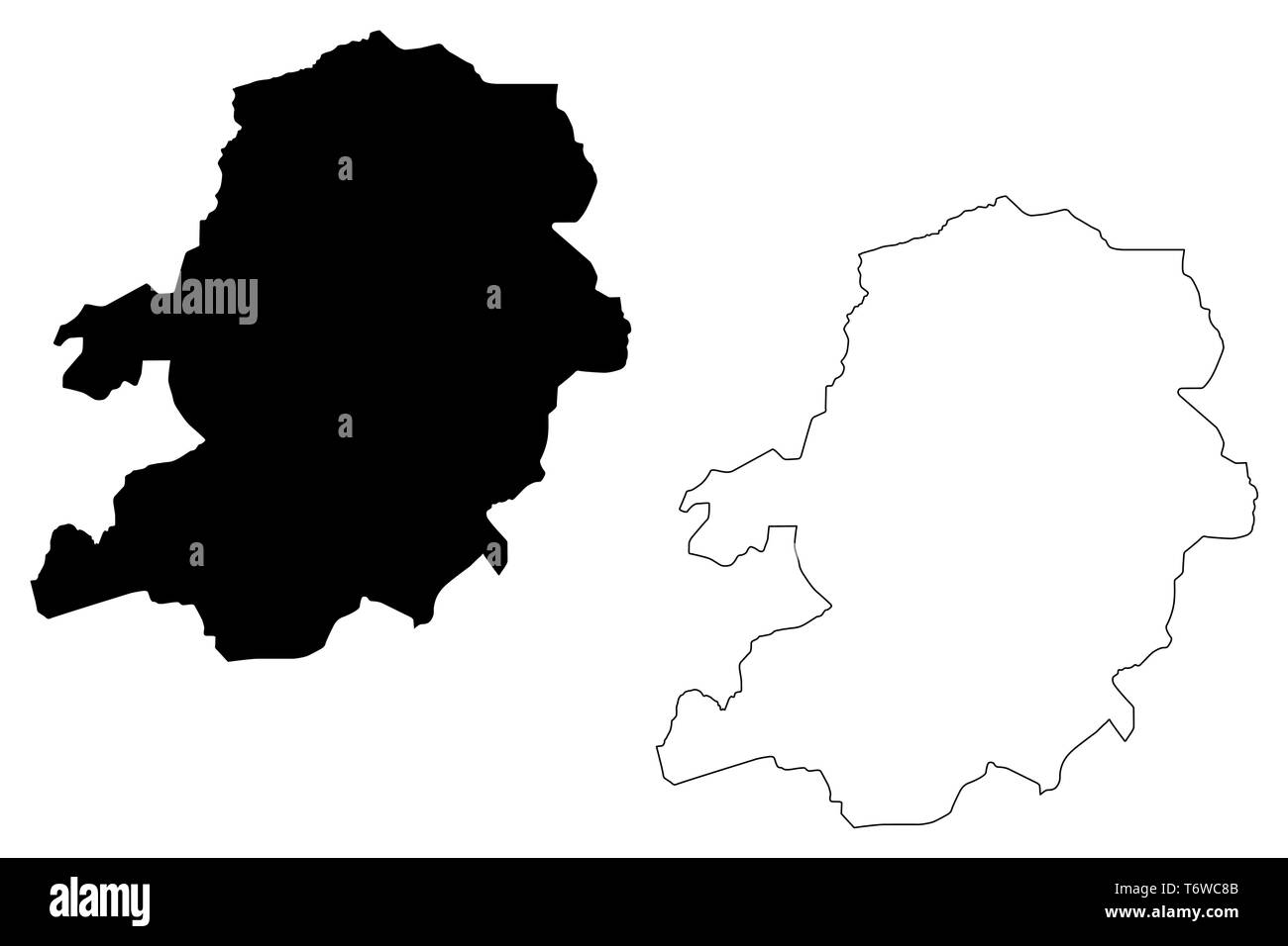 Centre Region Regions Of Cameroon Republic Of Cameroon Map Vector